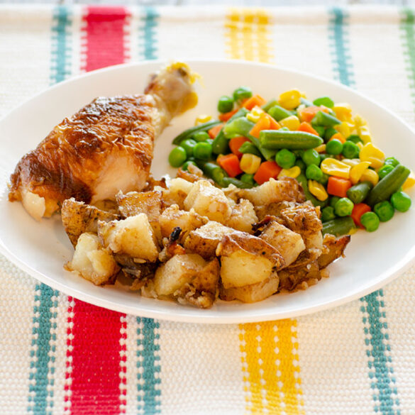 Shake and Bake Potatoes - Real Mom Kitchen - Sides