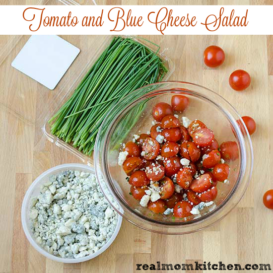 Tomato and Blue Cheese Salad - Real Mom Kitchen