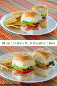 Mini Italian Sub Sandwiches - Real Mom Kitchen