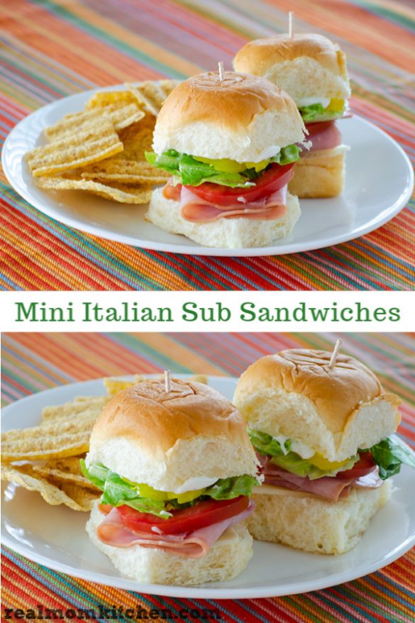 Mini Italian Sub Sandwiches - Real Mom Kitchen
