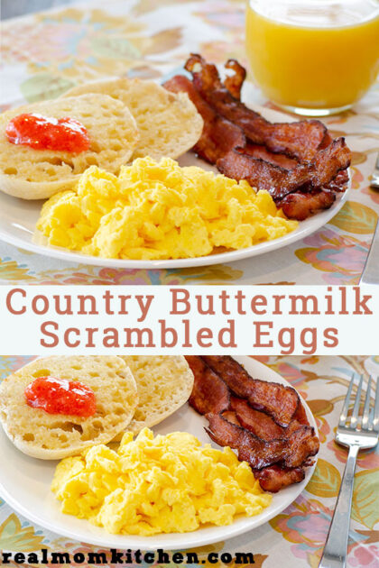 Country Buttermilk Scrambled Eggs - Real Mom Kitchen