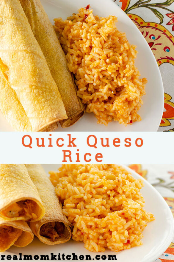 Quick Queso Rice - Real Mom Kitchen