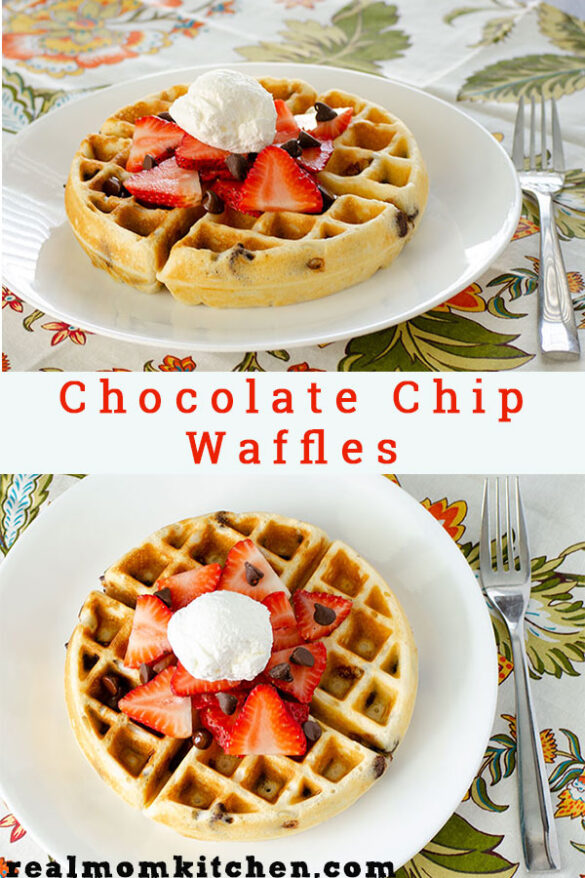 Chocolate Chip Waffles - Real Mom Kitchen