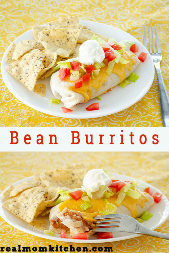 Bean Burritos - Real Mom Kitchen - Mexican - Real Mom Kitchen