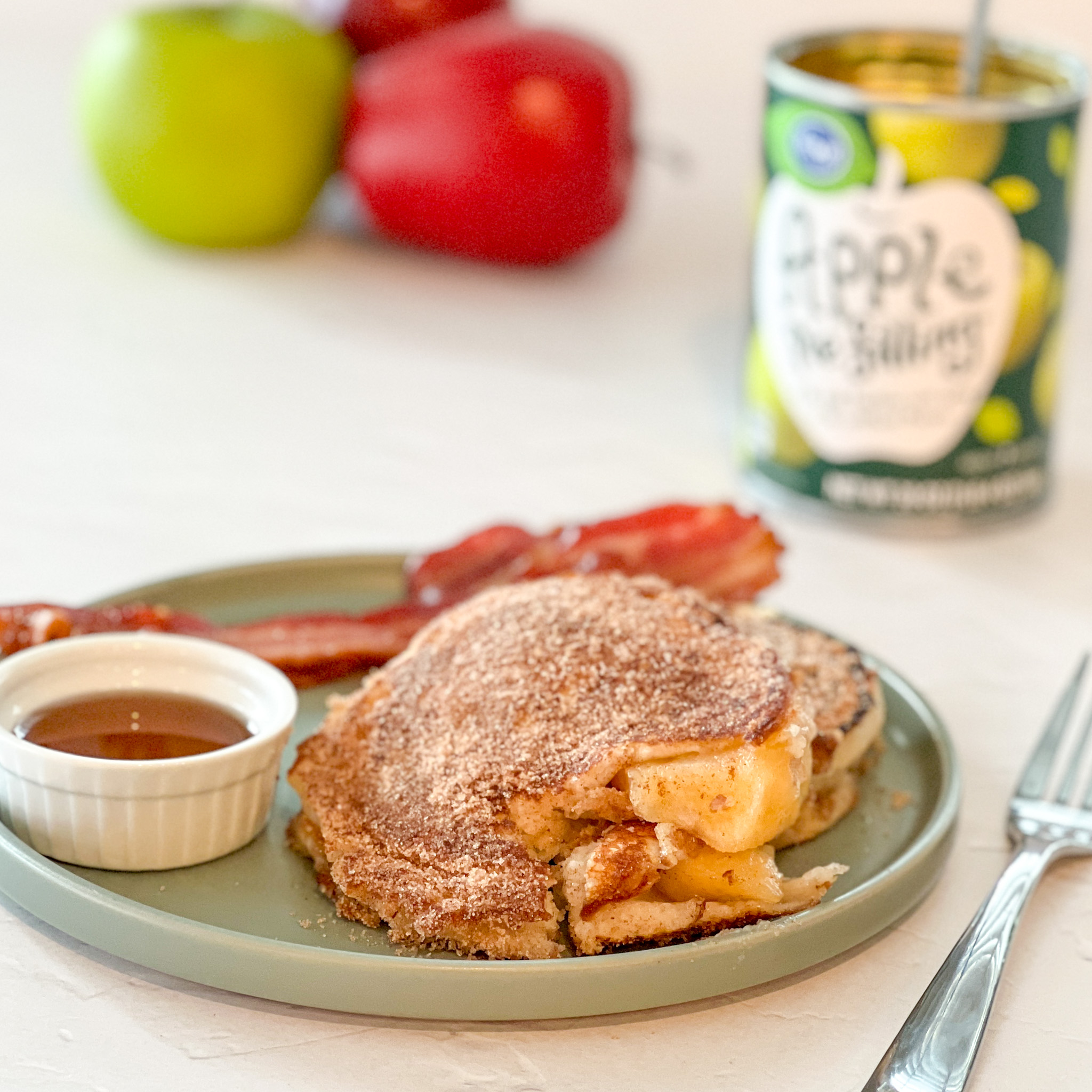 Apple Pie Pancake Pockets - Real Mom Kitchen - Breakfast