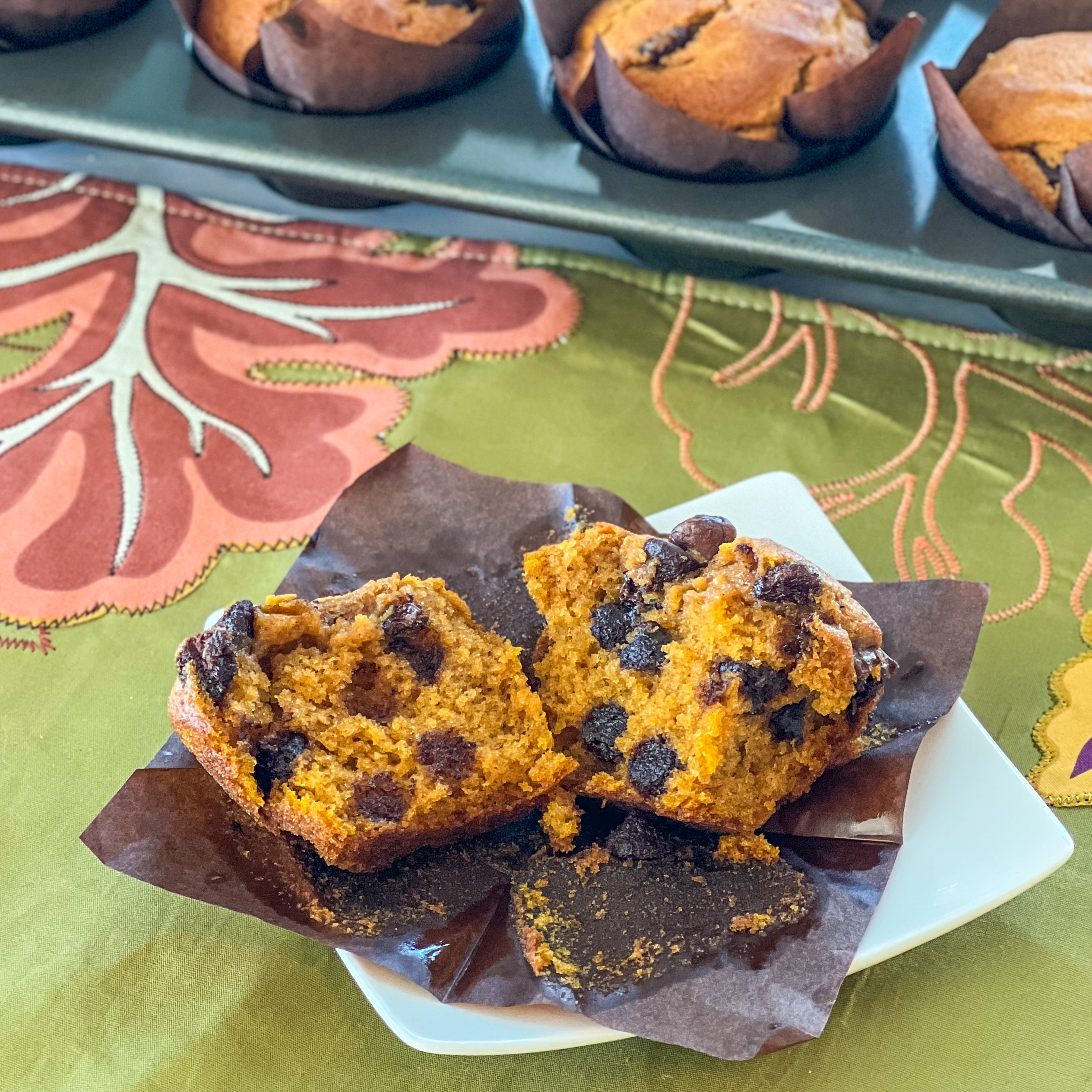 Classic Pumpkin Chocolate Chip Muffins - Real Mom Kitchen - Breakfast