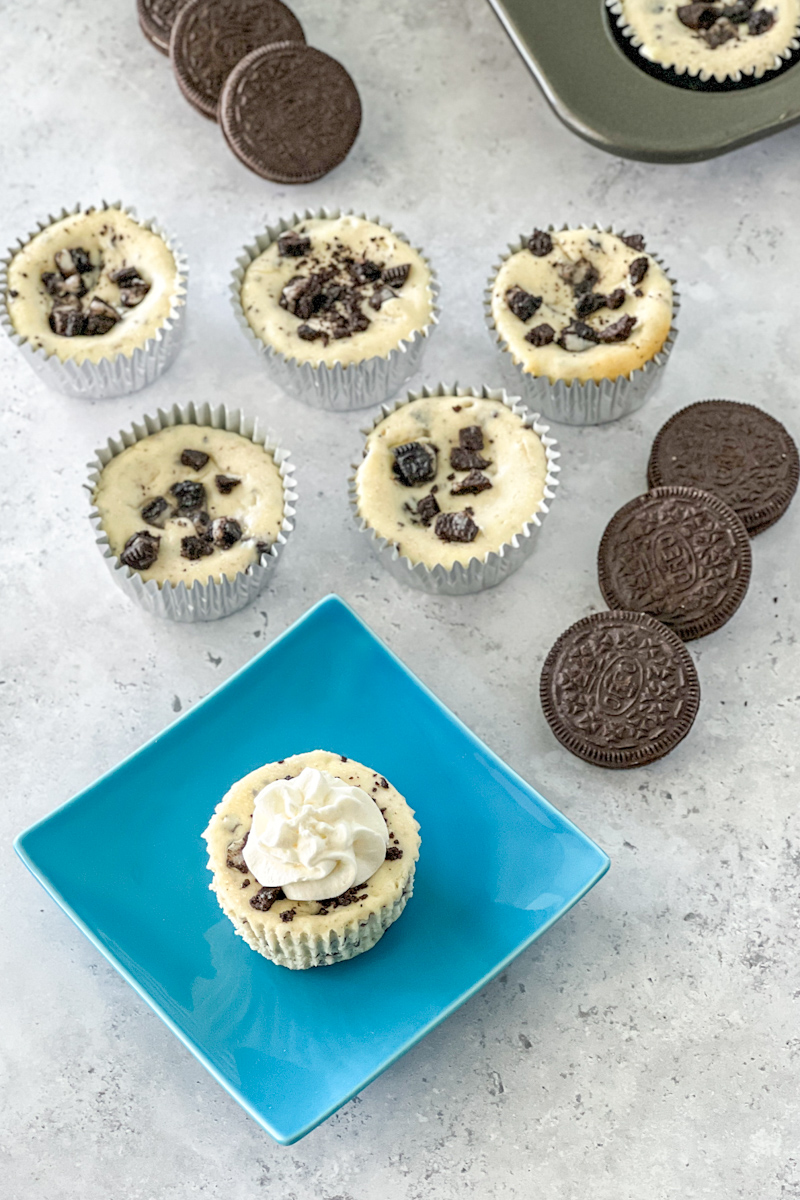 Easy Mini Oreo Cheesecakes - Real Mom Kitchen - Dessert