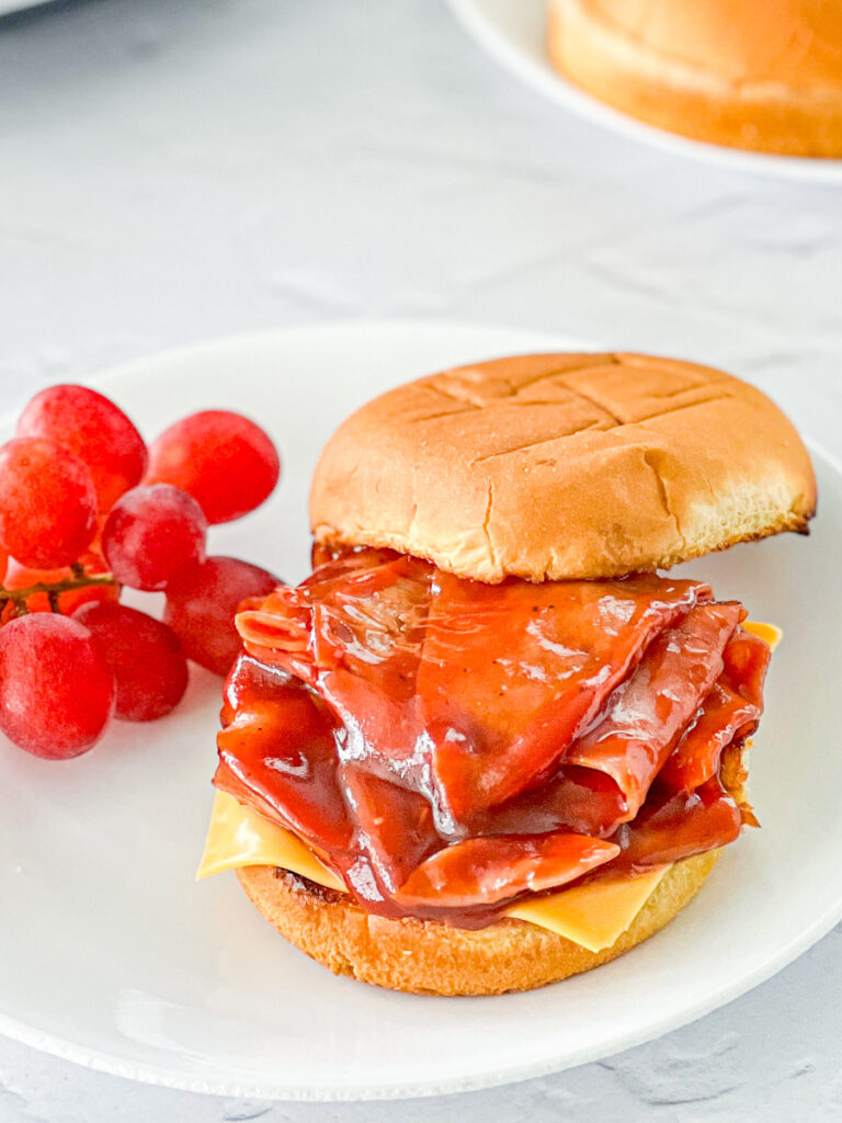 Slow Cooker Barbecue Ham Sandwiches - Real Mom Kitchen