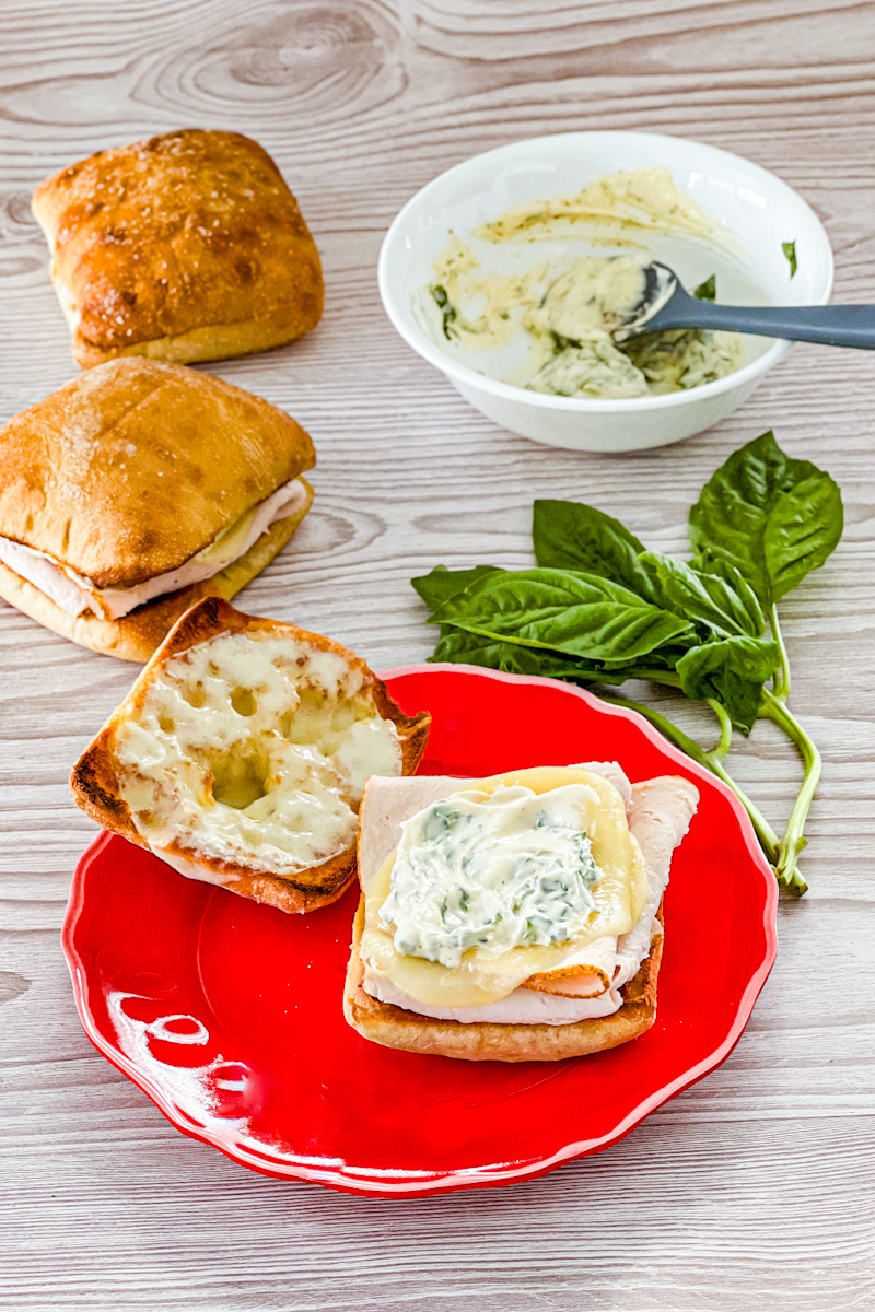 Turkey Provolone Sandwiches with Basil Mayo Recipe - Real Mom Kitchen ...