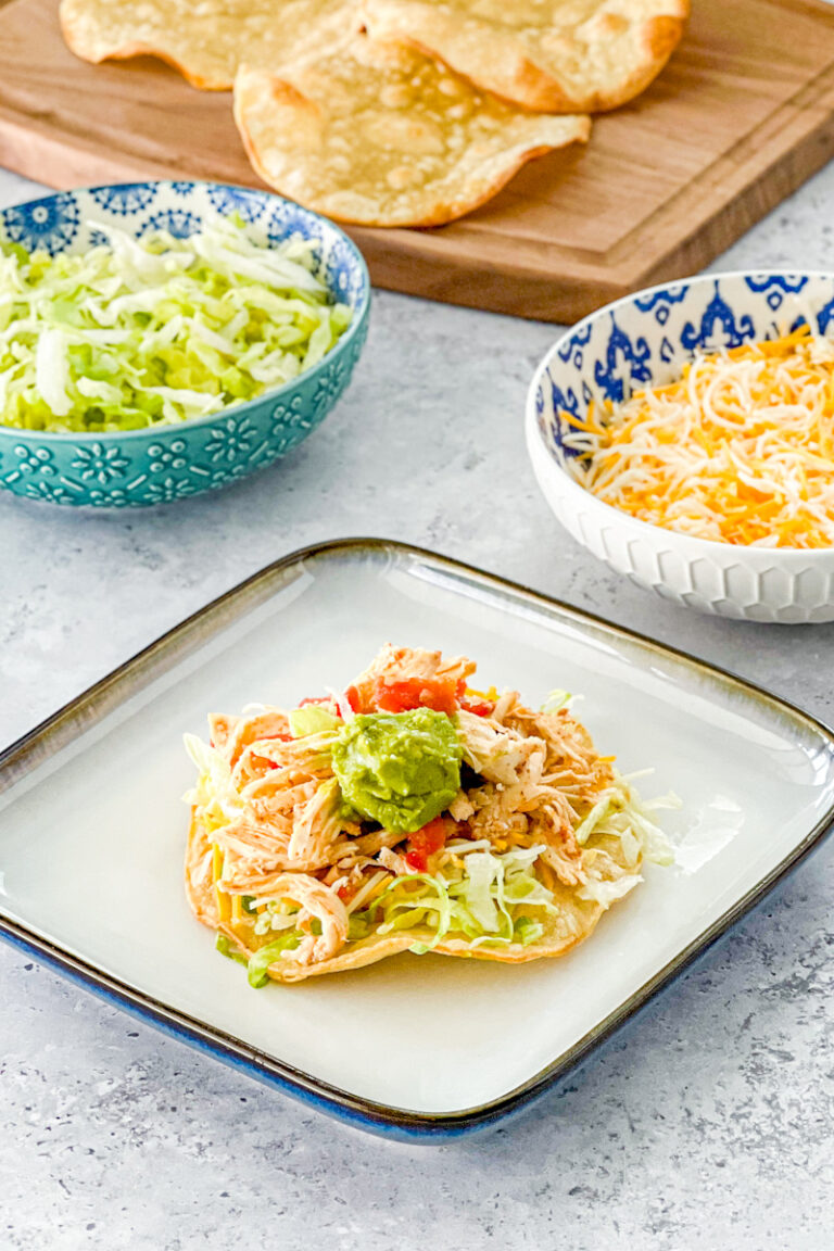 Instant Pot Shredded Chicken Tostadas - Real Mom Kitchen