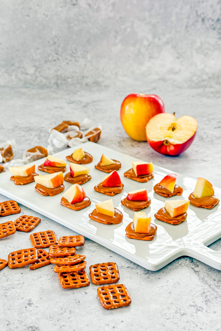 Caramel Apple Pretzel Bites - Real Mom Kitchen
