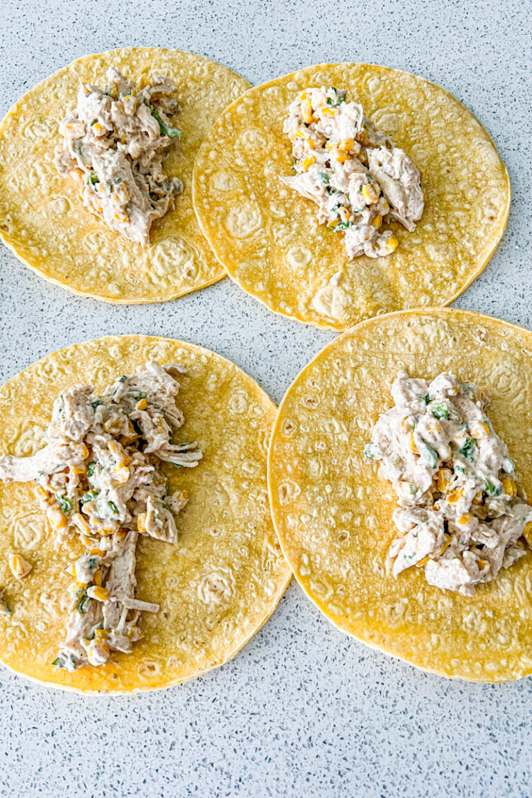 Street Corn Chicken Enchiladas - Real Mom Kitchen