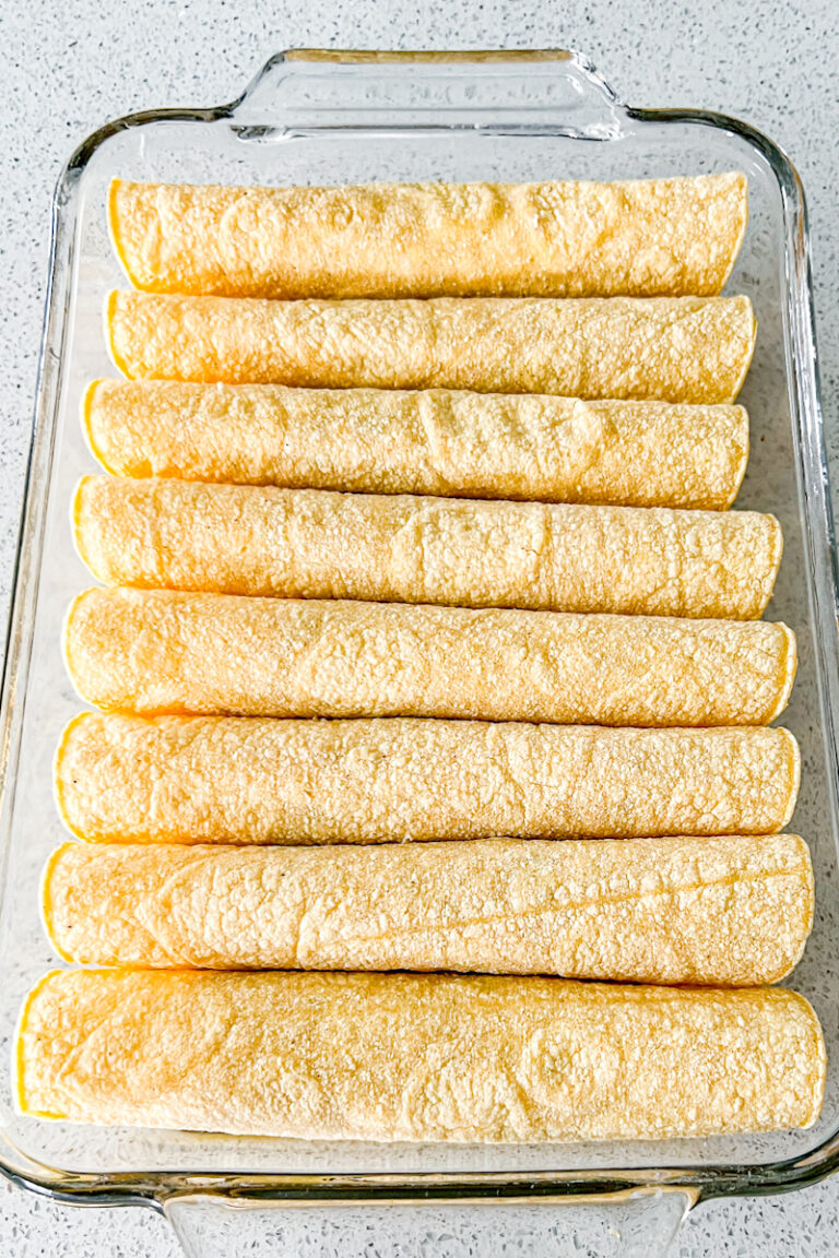 Street Corn Chicken Enchiladas - Real Mom Kitchen