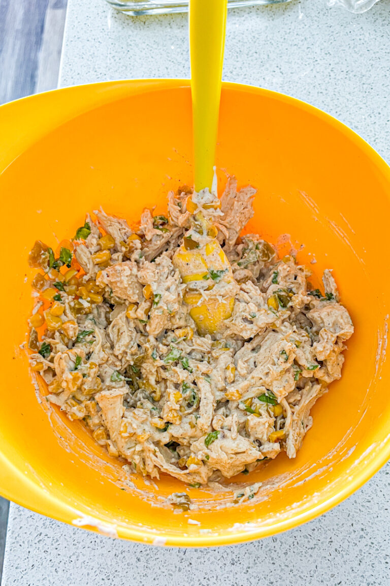 Street Corn Chicken Enchiladas - Real Mom Kitchen