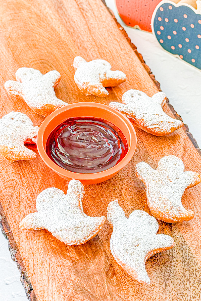 Halloween No Yeast Ghost Beignets - Real Mom Kitchen