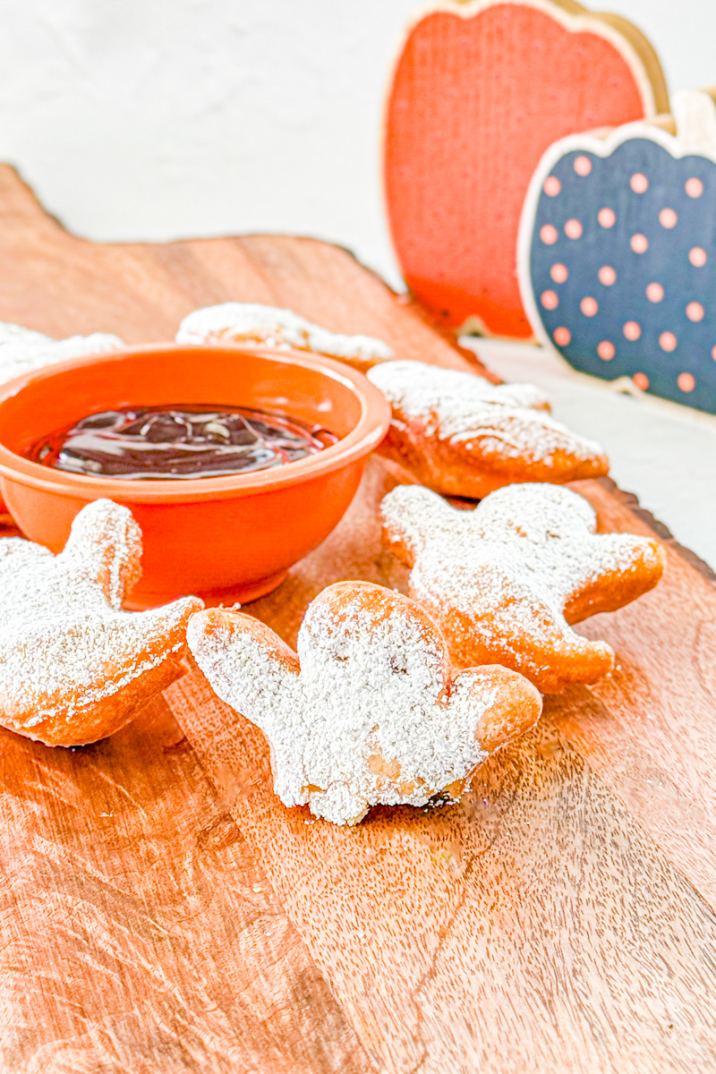 Halloween No Yeast Ghost Beignets - Real Mom Kitchen