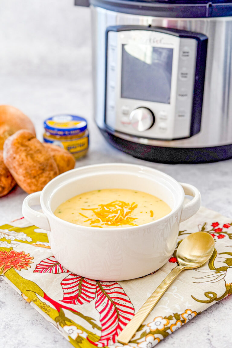 Simple Instant Pot Cheesy Potato Chowder - Real Mom Kitchen