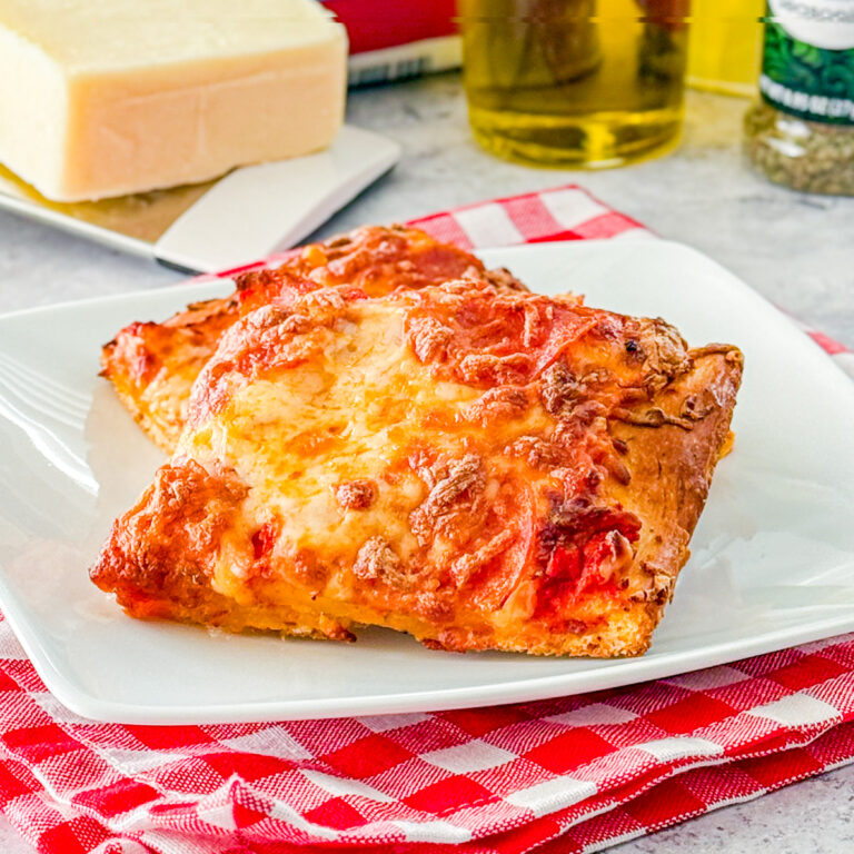 Focaccia Pepperoni Pizza - Real Mom Kitchen