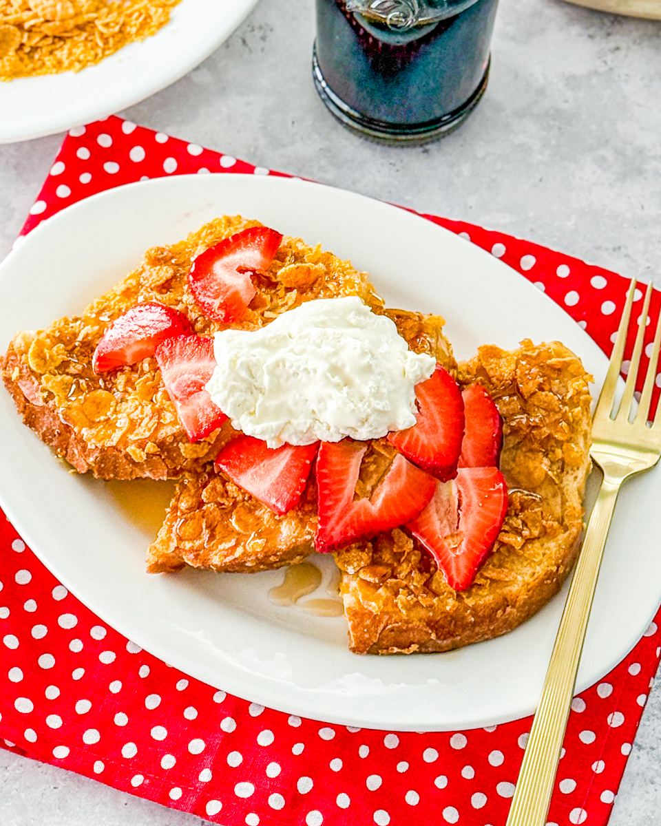 Cornflake Crusted French Toast - Real Mom Kitchen