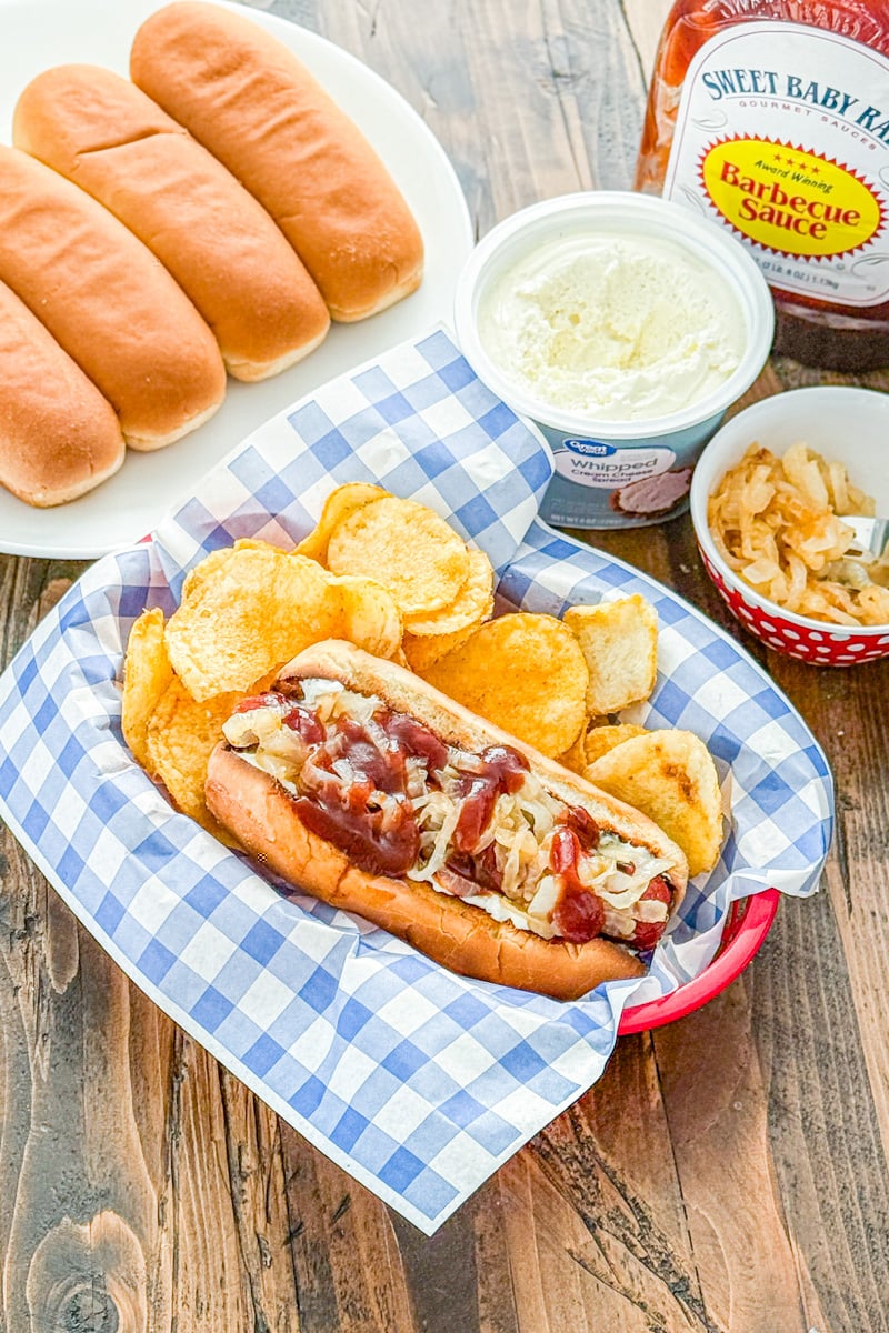 Seattle Style Hot Dogs - Real Mom Kitchen