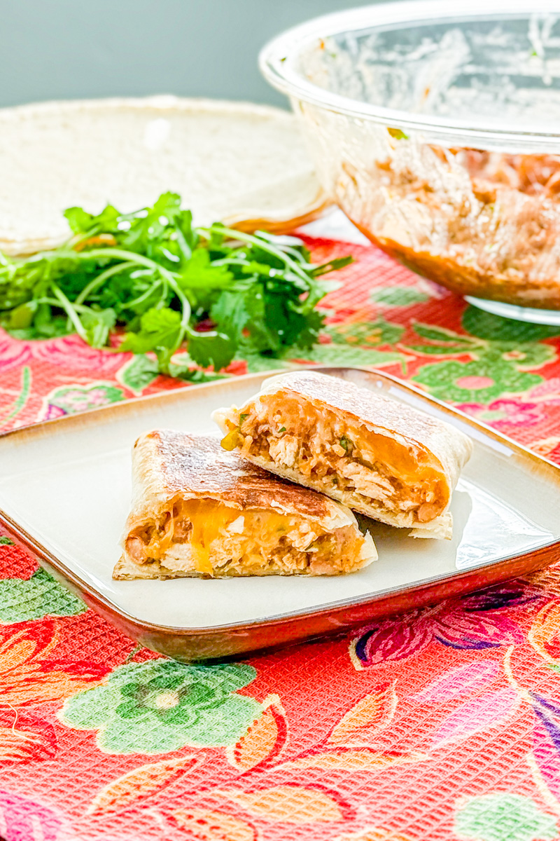 Crispy Chicken Enchilada Wraps - Real Mom Kitchen