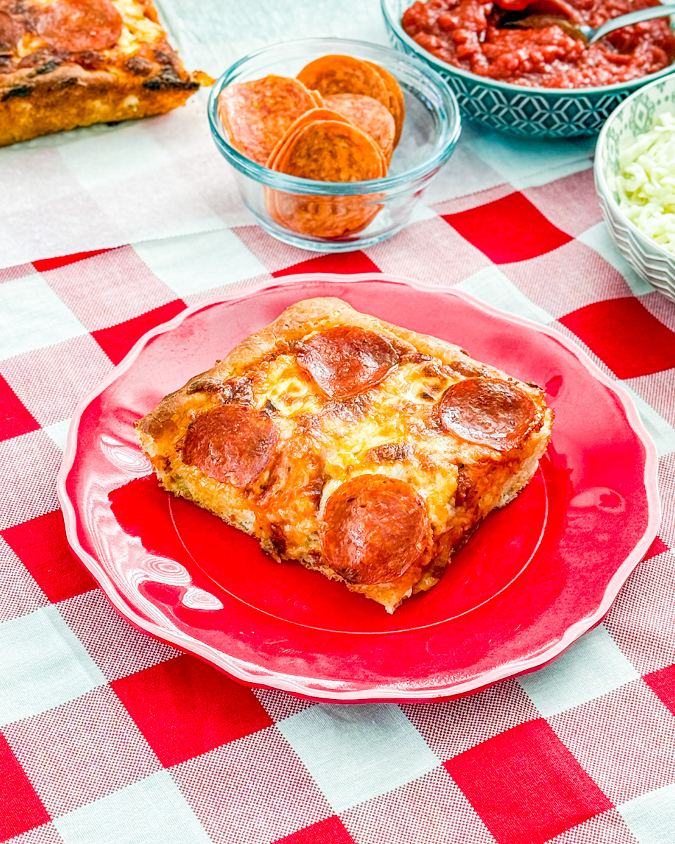 Detroit-Style Pan Pizza - Real Mom Kitchen