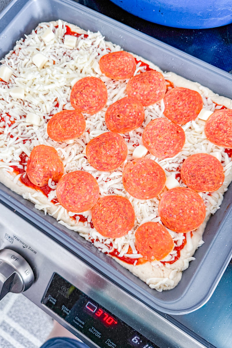 Detroit-Style Pan Pizza - Real Mom Kitchen