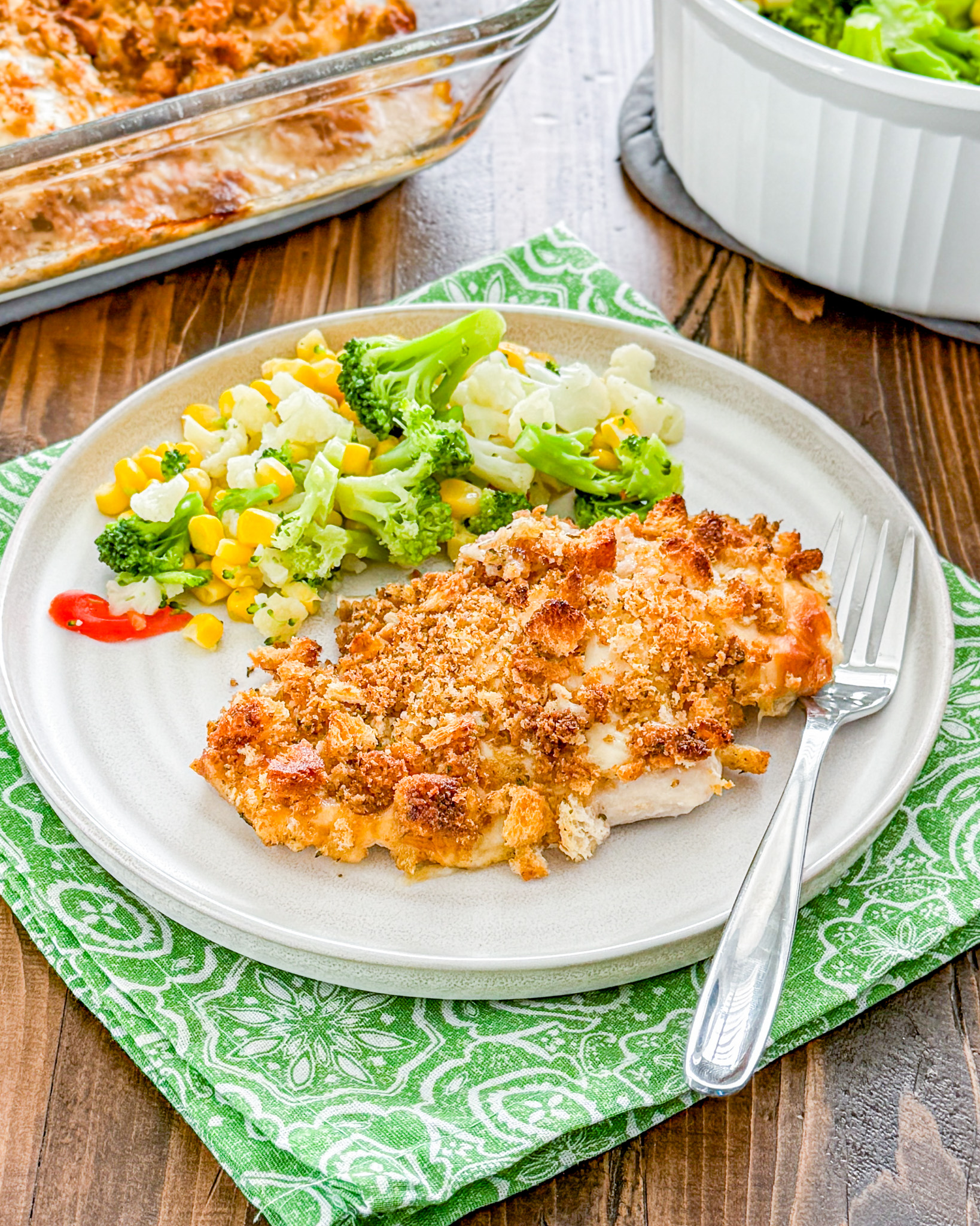 Baked Crispy Caesar Chicken - Real Mom Kitchen