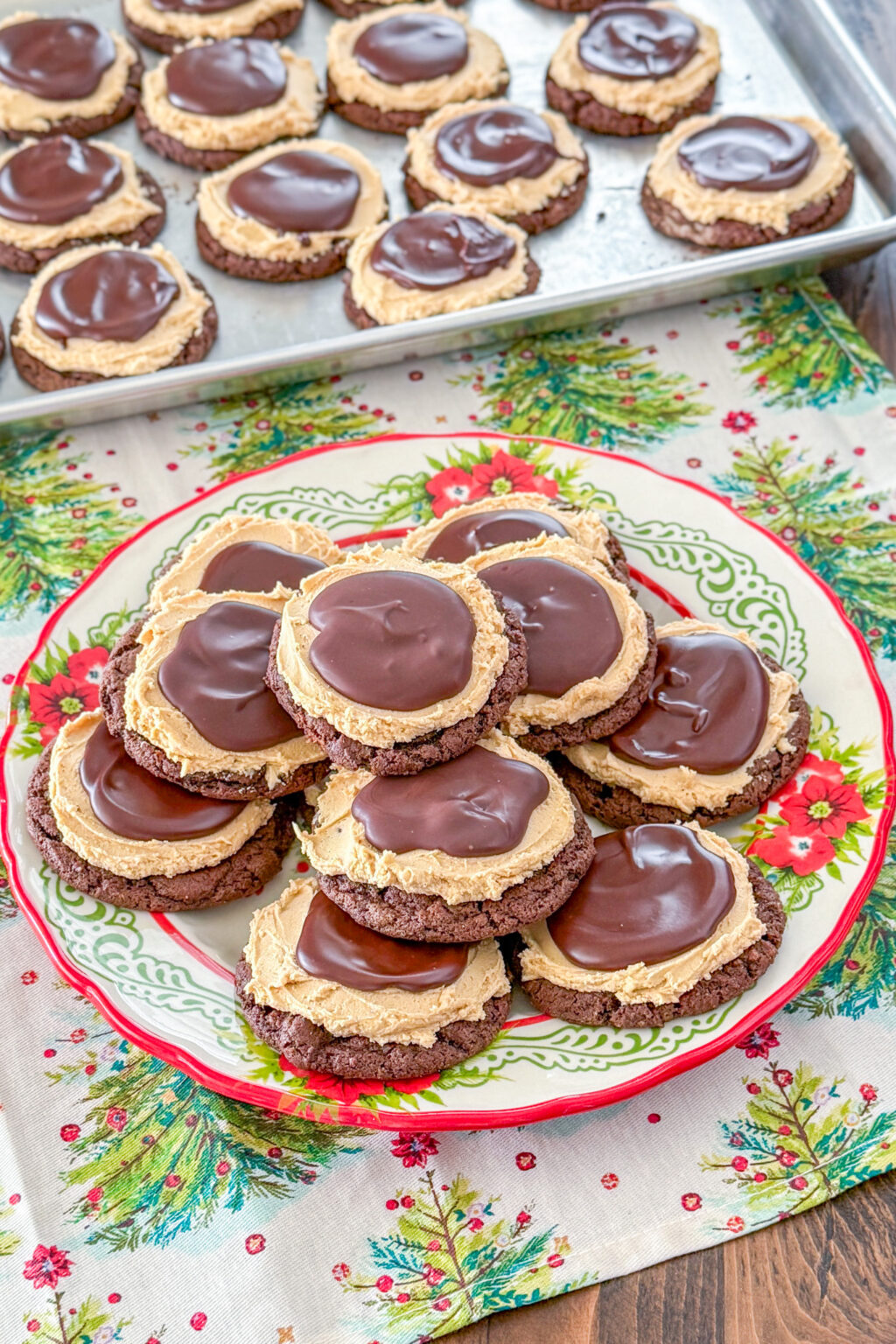 Chocolate Peanut Butter Buckeye Cookies - Real Mom Kitchen
