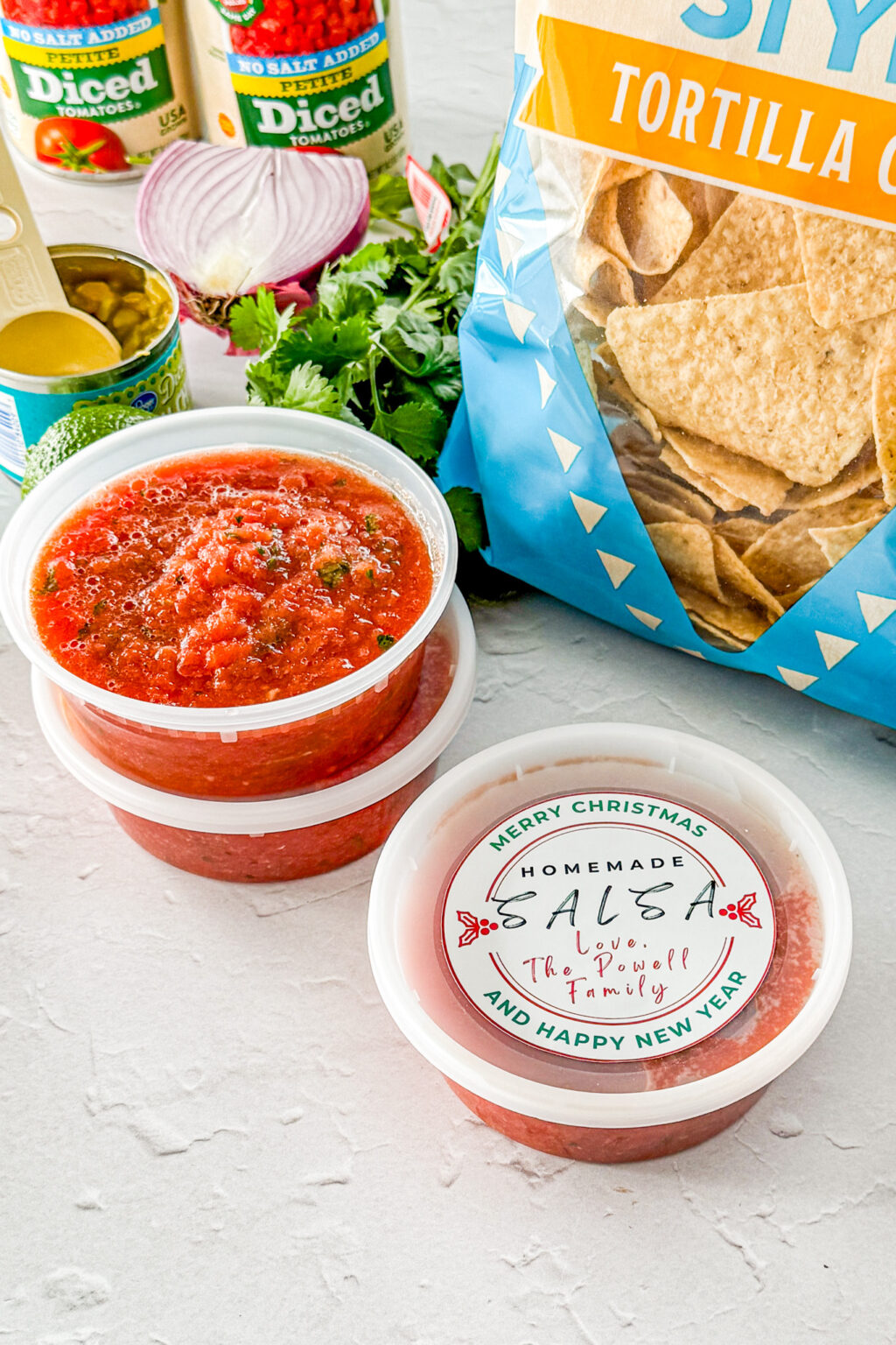 Homemade Blender Salsa with Printable Label - Real Mom Kitchen